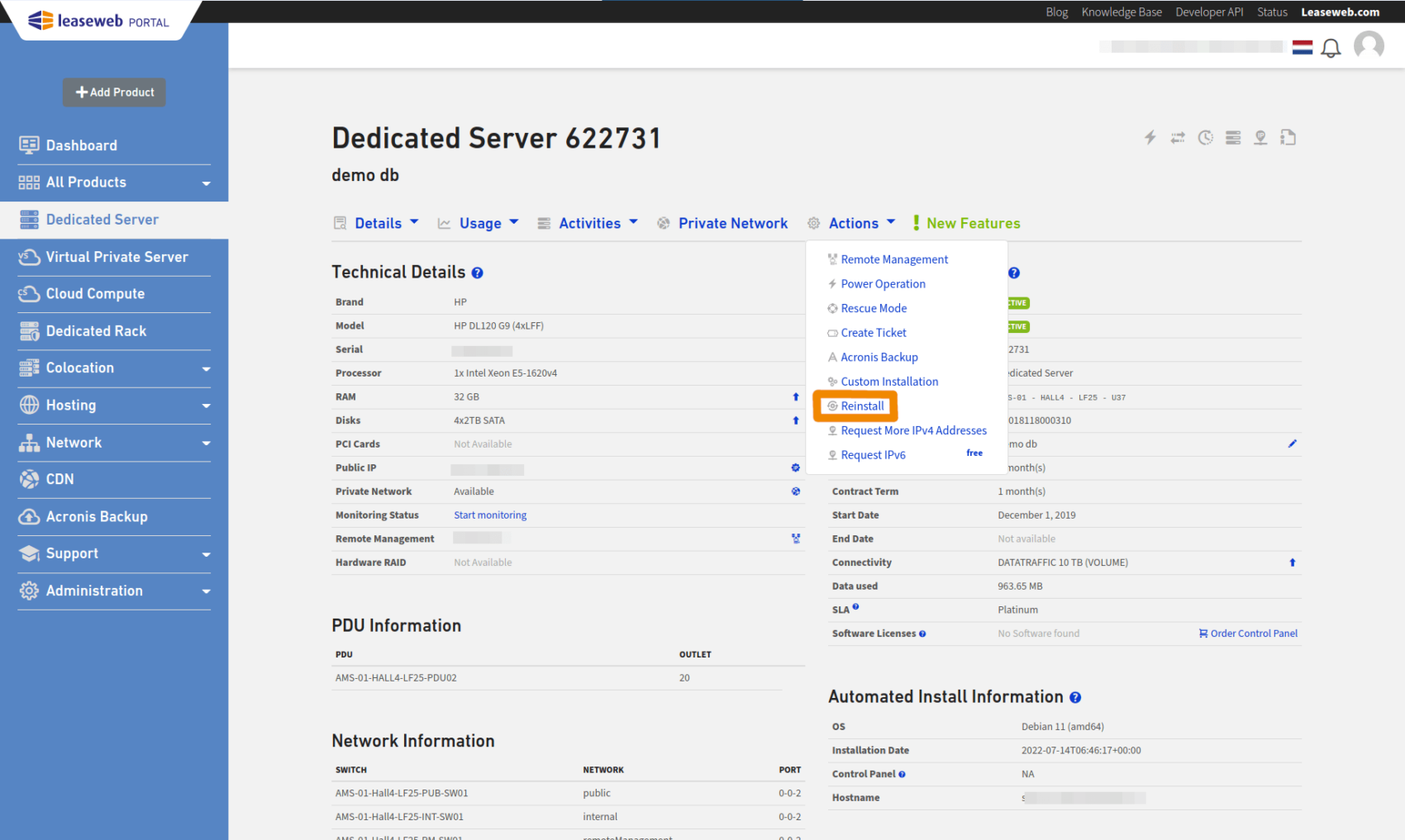 Introducing Unmanaged Database Installation on Dedicated Servers ...